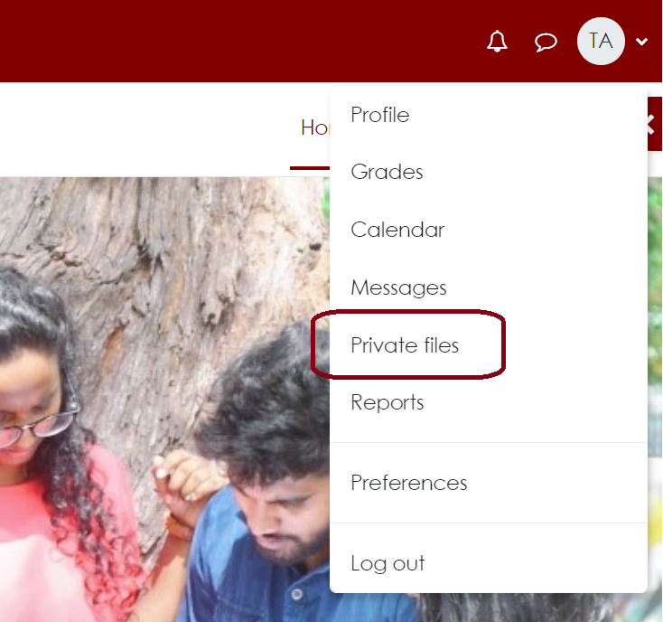 Undergraduate LMS - Faculty of Management Studies and Commerce: Disabling 'Private files ...